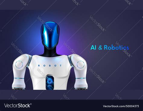 Bipedal Autonomous Humanoid Robot Royalty Free Vector Image