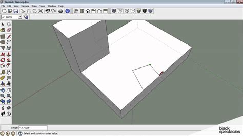 Sketchup Tutorial Lines Planes Push Pull Selection Groups Black Spectacles YouTube