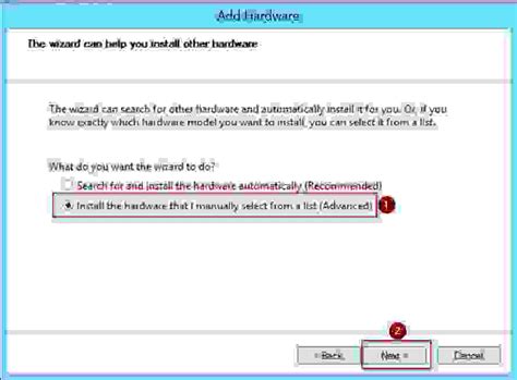 Install Microsoft Loopback Adaptor In Windows 2012