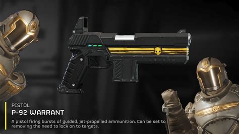 Helldivers 2 Weapons Showcase P 92 Warrant Youtube