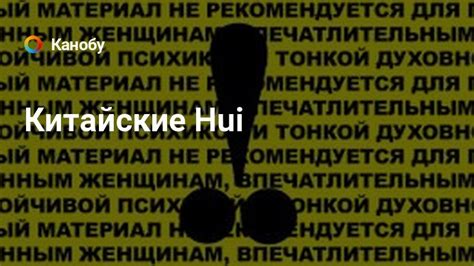Китайские Hui