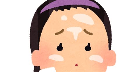 顔のテカリのイラスト かわいいフリー素材集 いらすとや