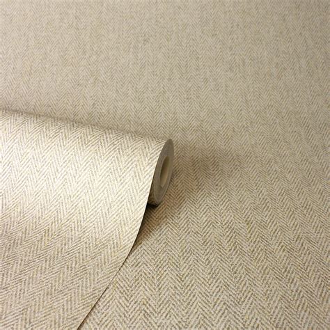 Harris Tweed Plain Natural Wallpaper Nobletts Wallpaper