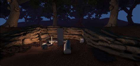 Camp Fire Scene Polycount