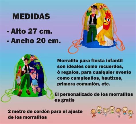 60 Morralito Dulcero Bolo Fiesta Infantil Granja De Zenon 3 En Venta En