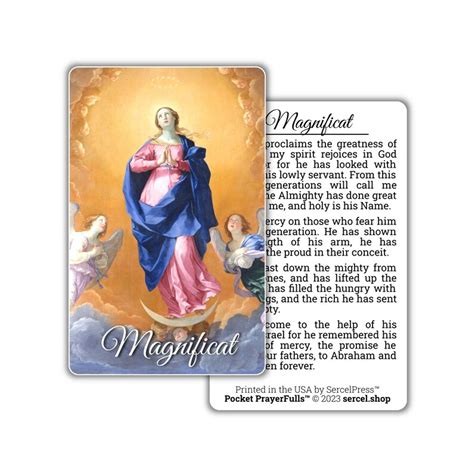 Magnificat Pocket Prayerfulls™ Durable Wallet Prayer Cards Catholic