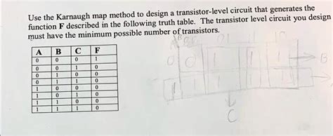 solved vlsi method to design a transistor level circuit that generates