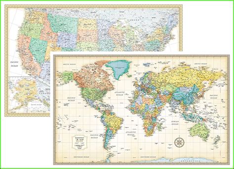 Rand Mcnally Laminated Classic World Map Map Resume Examples