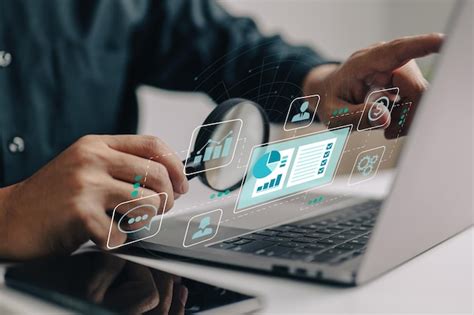 Premium Photo Customer Relationship Management The Crm Concept Accounting System Clients