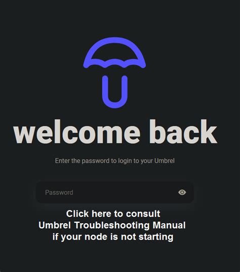 Feature Request Link To Troubleshooting Manual · Issue 1038 · Getumbrelumbrel · Github