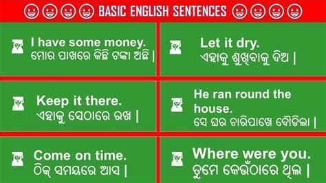 English Sentences For Daily Use In Odia Spoken English Practice