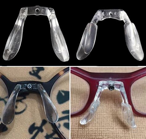 U Shaped Saddle Glasses Nose Pad With Soft Rubber Non Slip Pad And Jack