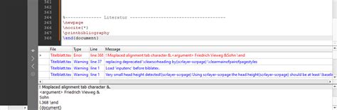 fake misplaced alignment tab character and error tex latex stack