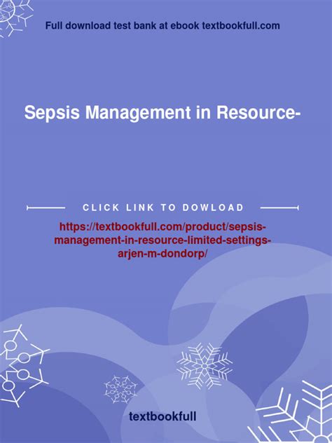 Free Pdf Sample Sepsis Management In Resource Limited Settings Arjen