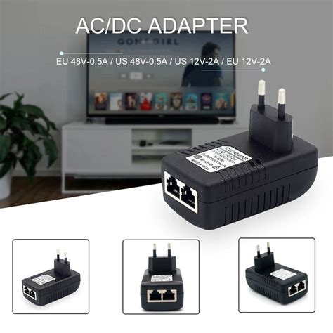 Poe 인젝터 이더넷 Cctv 전원 어댑터 Ip 카메라 Ip 폰 Poe 스위치 전원 어댑터 Eu Us 옵션 48v