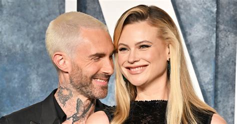 Adam Levine Behati Prinsloo And Daughters Visit Paris In New Photo