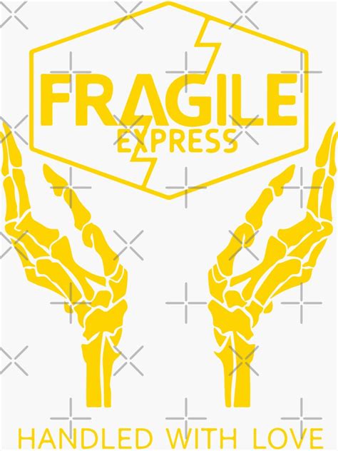 Fragile Express Sticker For Sale By Comicbookdude Redbubble