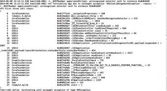 Ios How To Know Which Line Is Causing Exception Stack Overflow