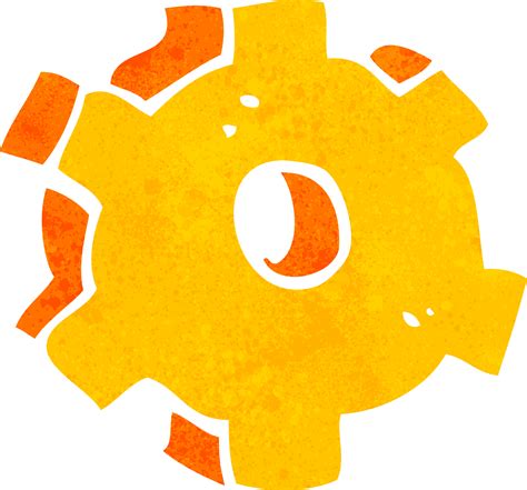 Cartoon Cog Symbol 45245340 Png