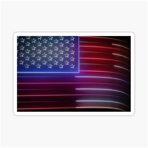 America Flag Sticker For Sale By Abrarhussain Redbubble