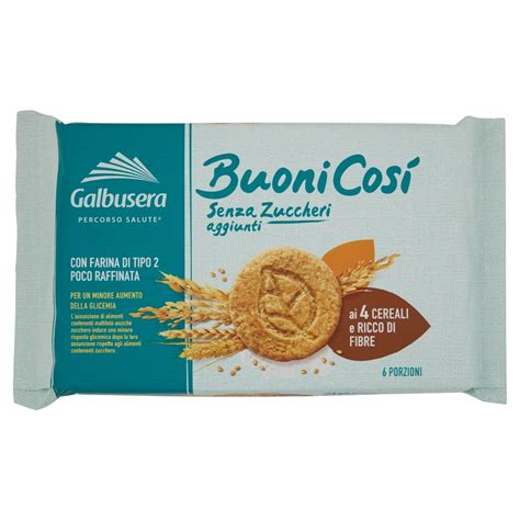 Galbusera BuoniCosì Senza Zuccheri Aggiunti biscotto ai cereali ricco