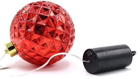 Super ნაძვის ხის სათამაშო ბურთი Led ნათებით 12 სმ Veli Store