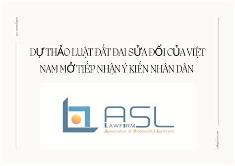 Dự Thảo Luật Đất đai Sửa đổi Của Việt Nam Mở Tiếp Nhận ý Kiến Nhân Dân