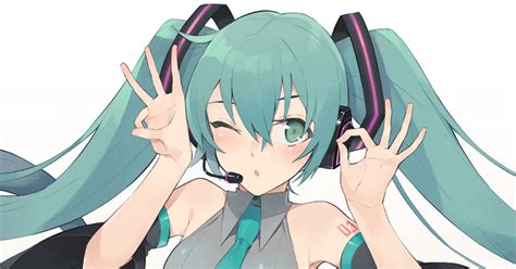 Hatsune Miku Vocaloid Vocaloid 1000 Bookmarks 39！ Pixiv