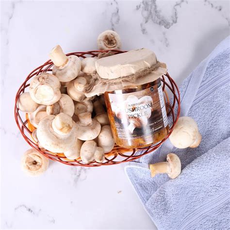 Kashmir Homemade Mushroom Pickle 500 Gms Kashmir Origin