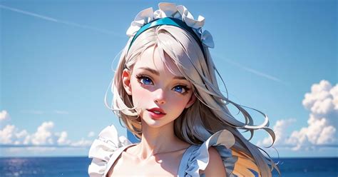 Beach Azur Lane Belfast Kurzid Iaのイラスト Pixiv