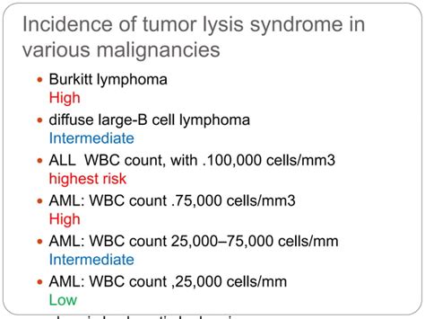 Tumor Lysis Syndrome Ppt