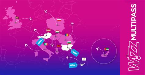 Wizz Multipass тепер доступний у 10 країнах Європи та Близького Сходу