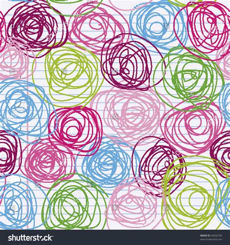 Seamless Scratches Pattern On Line Paper Stock Vector 44292703