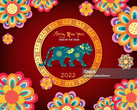 행복한 중국 새해 2022 호랑이의 해 음력 설 배너 디자인 템플릿 호랑이에 대한 스톡 벡터 아트 및 기타 이미지 호랑이