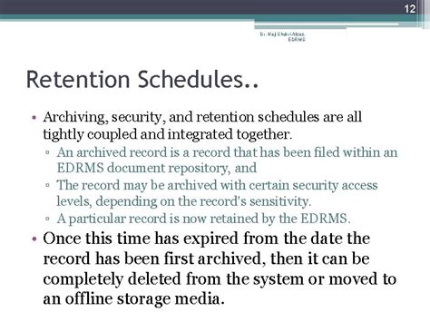 Electronic Document And Records Management Systems Edrms Dr
