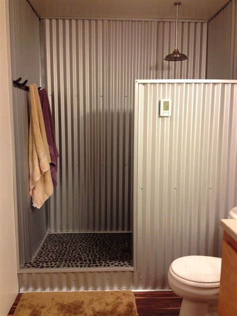 Corrugated Metal Showers