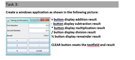 Solved Task 3 Create A Windows Application As Shown In The Chegg Com