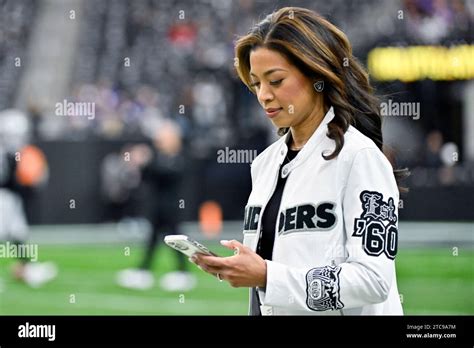 Sandra Douglass Morgan President Of The Las Vegas Raider Walks On The Field Before An NFL
