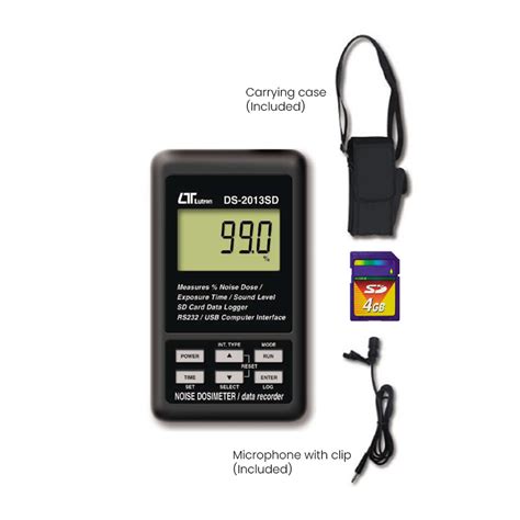 Lutron Ds2013sd Noise Dosimeter With Sd Card Data Logger Ecefast