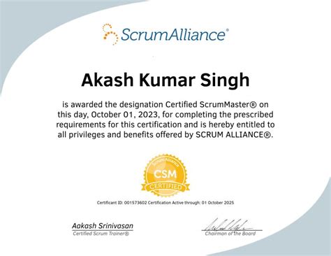 Akash Kumar Singh Csm® On Linkedin Certifiedscrummaster Csm Agile