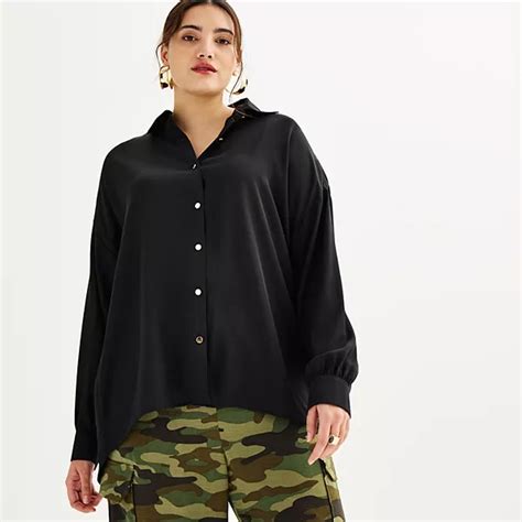 Womens Intempo Button Front Shirt