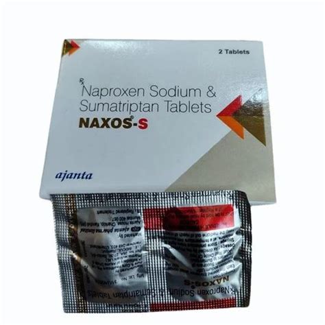 Naxos S Naproxen Sodium Sumatriptan Tablets At ₹ 125 Box Naproxen Tablets In Bhopal Id