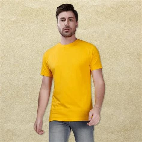 Plain Round Neck T Shirt Staple Size Xs 4xl Quantity Per Pack 10