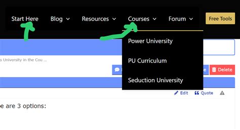 No Business University In The Courses Tab Power Forum The Power Moves