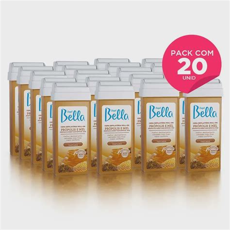 Kit 20 Refil Cera Depilatória Roll On Própolis e Mel Deo 100g