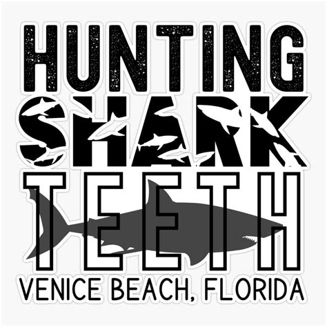 Maneki Venice Beach Lorida Hunting Shark Teeth Er Phone Decal Water Bottle Stickers Car