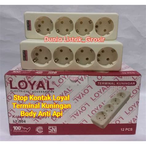 Jual Grosir Loyal Stop Kontak Arde Ly 904 Lubang 4 Outbow Colokan