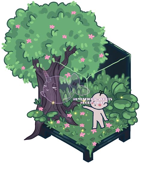 Isometric Tree Ych Commission On Toyhouse