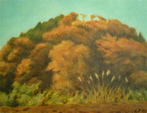 絵画作品紹介武蔵野風景 絵画木工芸 大田幸作