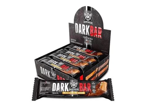 Dark Bar Whey 90g Caixa Com 8 Unid Darkness Integralmédica Chocolate